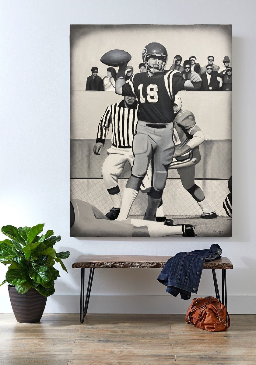 "Archie Black and White", 4ft by 3ft, Original Painting! – David ...