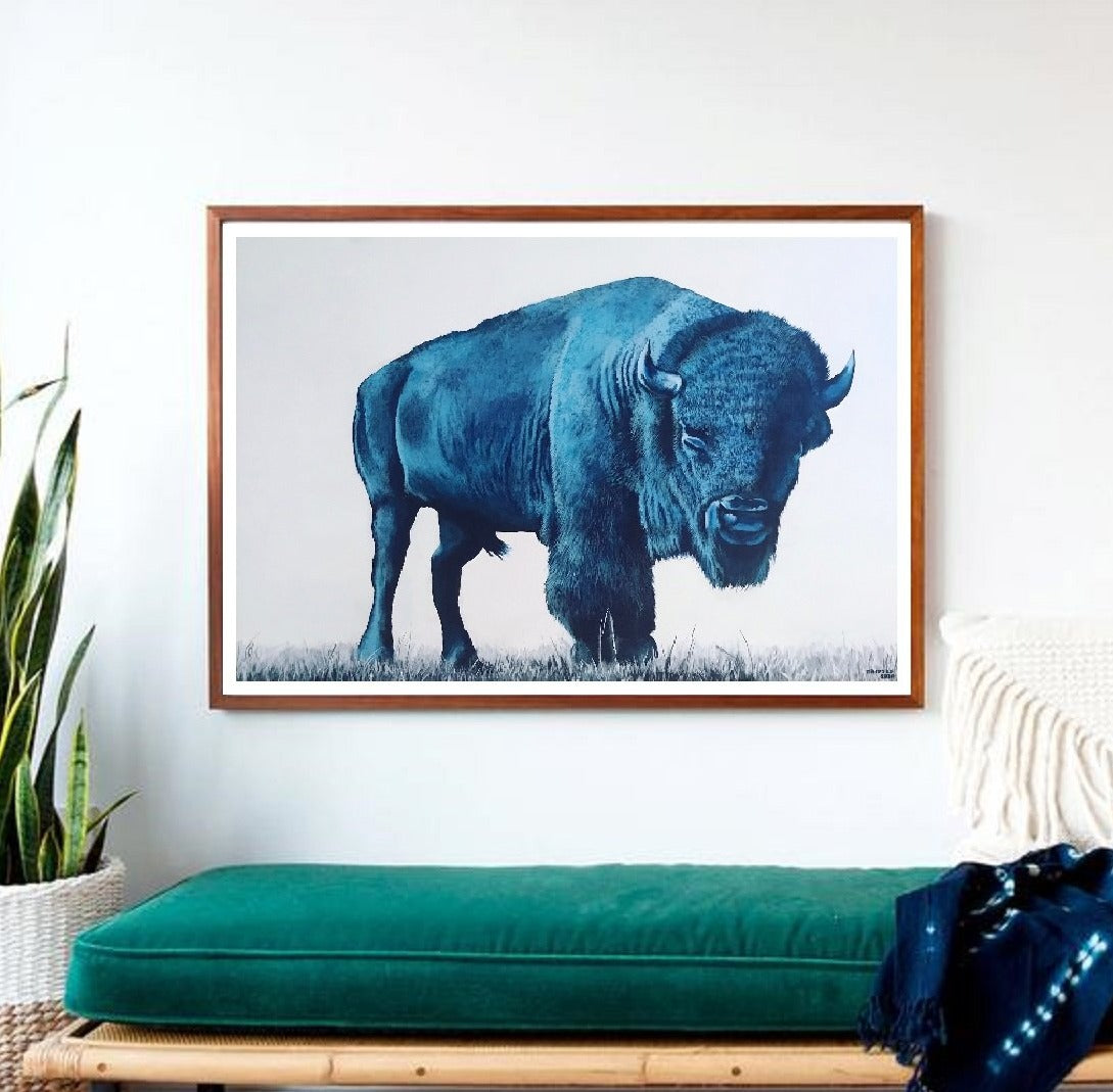 Blue Buffalo Print! – David Grizzle Art